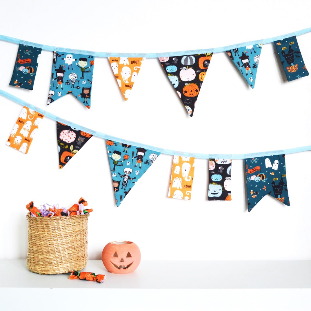 Learn to Sew Trick or Treat Bunting | Sewing Project | Sewing Project ...